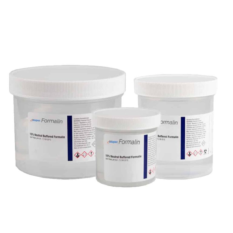 Mopec Prefilled Formalin Containers - Mortech Manufacturing