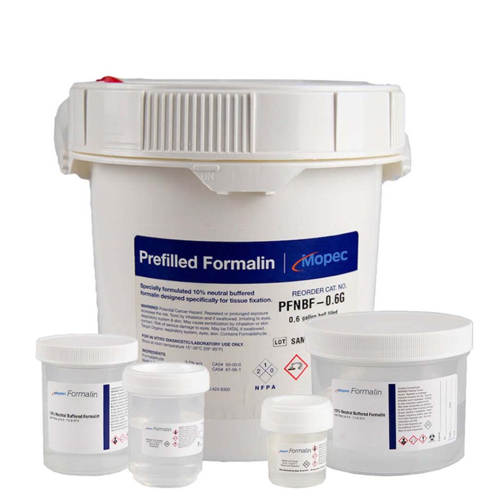Prefilled Formalin Containers - Mortech Manufacturing